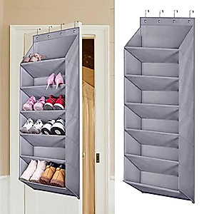 Yajuyi Hanging Storage Bag Large Deep Pockets Door Shoe Rack Foldable Hanging Shoe Organizer over The Door Shoe Organizer for Crafts Baby Items