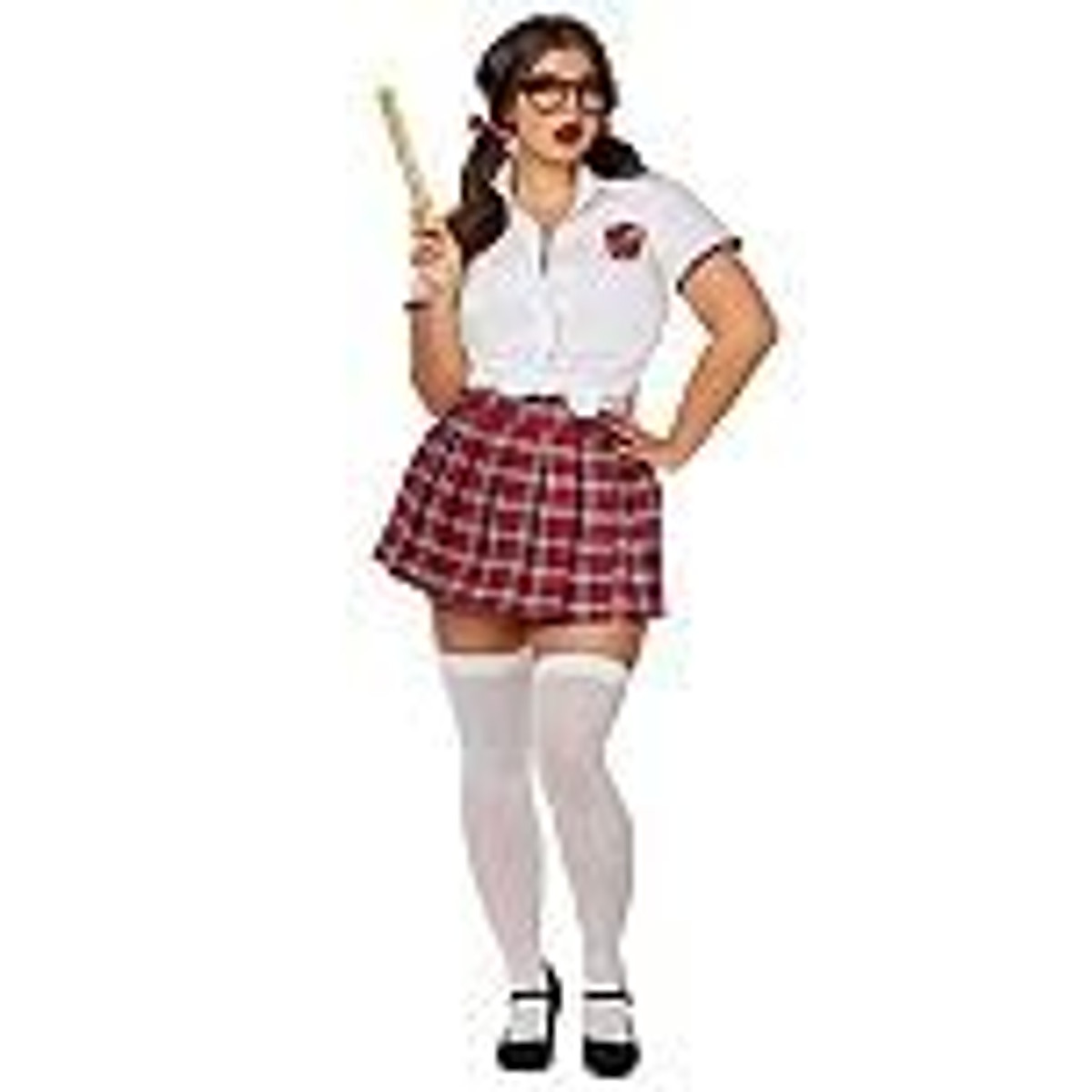 Spirit Halloween School Girl Costume Kit | School Girl Outfit | Roleplay Costume - S