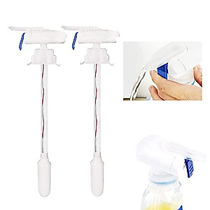 Drink Dispenser for Fridge Gallon - Kids tap automatic dispenser, milk pump for gallon,milk dispenser,Easy to Use Drink Dispenser, for Drinks, Juice, and Beverages - Prevent Overflowinge 2 pack
