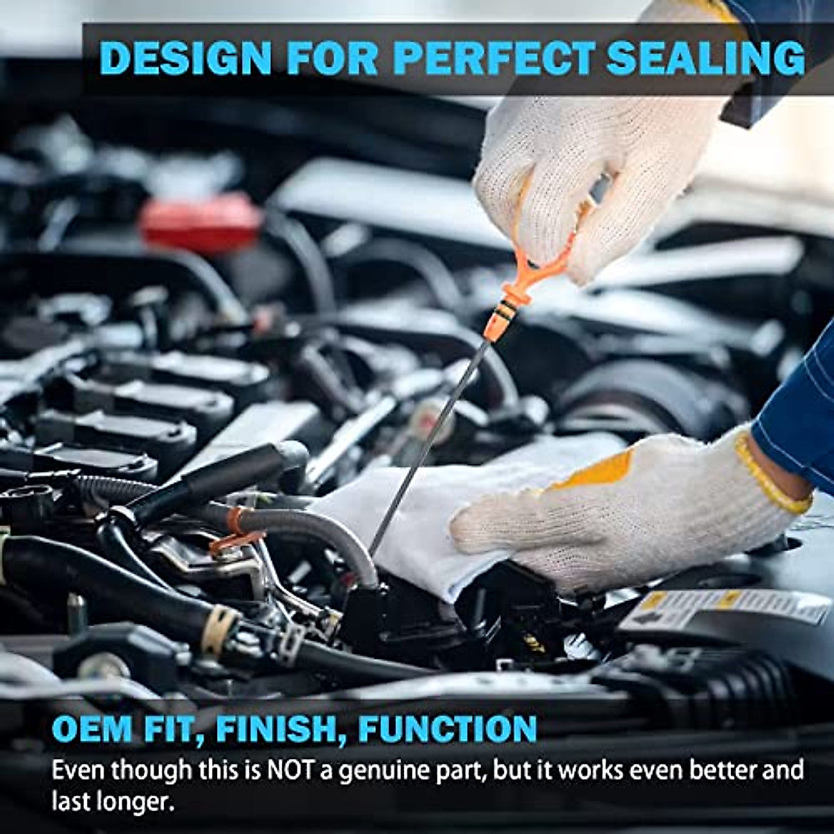 Valve Cover Gasket Set - Compatible with 4.8L 5.3L 6.0L 6.2L Chevy Silverado, Suburban, Tahoe, Trailblazer, GMC Sierra, Yukon, Envoy, Cadillac Escalade - Replace 12637683 VS50504R1