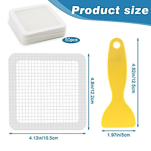 50Pcs Disposable Shower Drain Hair Catcher for Bathroom Accessories Apartment Essentials Mesh Stickers for Kitchen Sink Bathtub (Yellow)