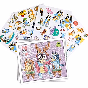 Crayola Bluey Color & Sticker Activity, Bluey Coloring Book, 32 Coloring Pages, Gift for Kids, Ages 3, 4, 5, 6