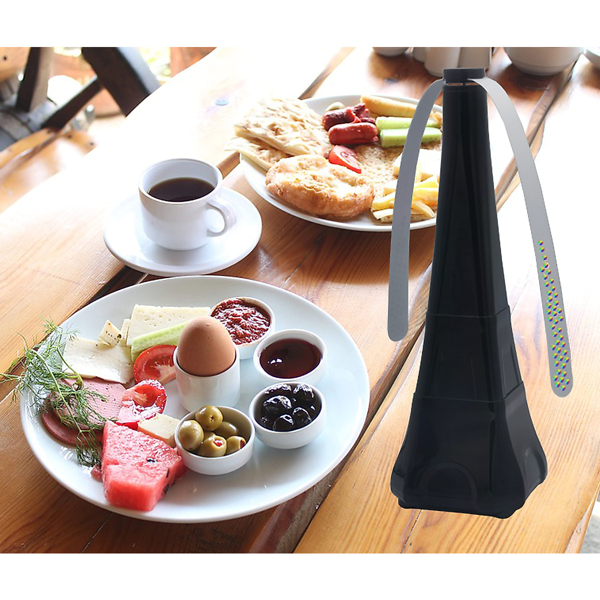 Vpeksopu Table Food Swatter,Food Fan for outdoor meals,3pcs Portable Food Spinner for Patio Table, Restaurant, Party