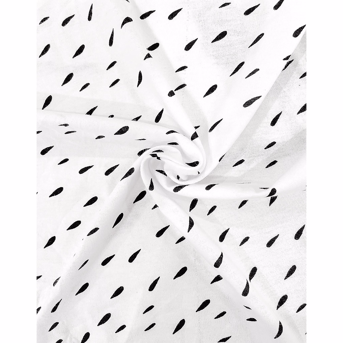 NODNAL CO. 3 Fitted Bassinet Sheets Black/White Set for Baby Girl/Boy - 100% OEKO-TEX Cotton - Gender Neutral I Love You, Plaid & Raindrop - Cradle/Moses Basket Hourglass Oval Rectangle Mattress Sheet