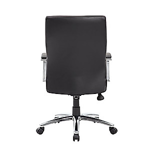 Boss Office Products LeatherPlus Executive Chair in Black