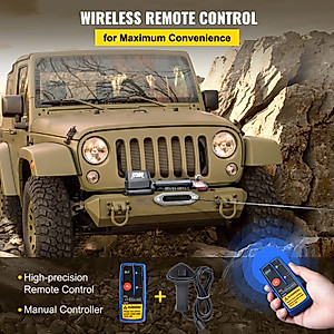 VEVOR 17500Ibs Truck Winch, Black