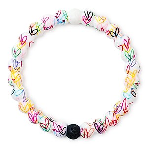 Lokai Silicone Beaded Bracelet for Women & Men, Artist Collection - James Goldcrown Hearts, (Extra Large, 7.5 Inch Circumference) - Jewelry Fashion Silicone Bracelet Slides-On, Comfortable Fit