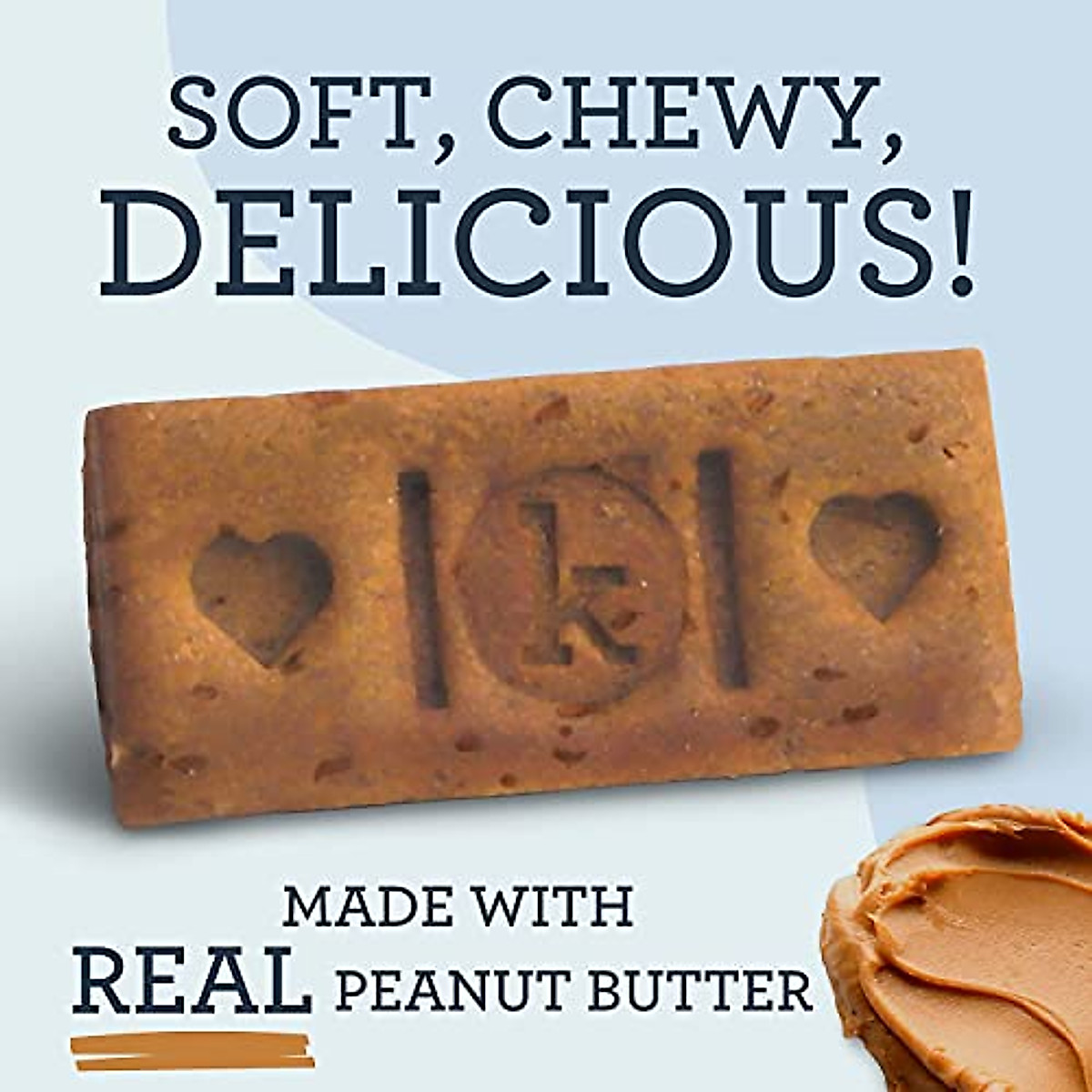 Kradle Bliss Bar Dog Calming Chews, Soft Bake (6 Pack), Dog Anxiety Relief for Separation Anxiety, Thunder, Car Rides, Fireworks and Stress, with BotaniTek Calming Formula, Peanut Butter Bacon Flavor