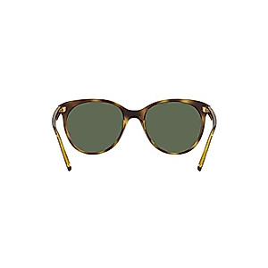 Vogue Eyewear Women's VO5453S Round Sunglasses, Dark Havana/Dark Green, 53 mm