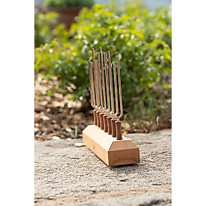 Standard Planetary Tuning Fork Holder (Holds 7 Pieces) — MADE IN EUROPE — For Meditation, Sound Healing and Yoga, Beech Wood