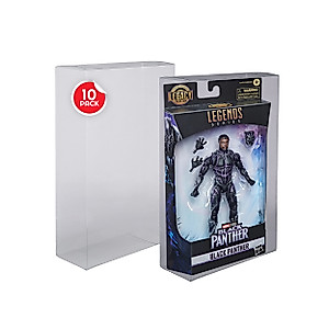 EVORETRO Action Figure Display Box Case Protector for Marvel Legends Series 6 inches Action Figure Toy Boxed -10 Pack - Ultra Clear PET Plastic, Scratch Resistant Protective Cases