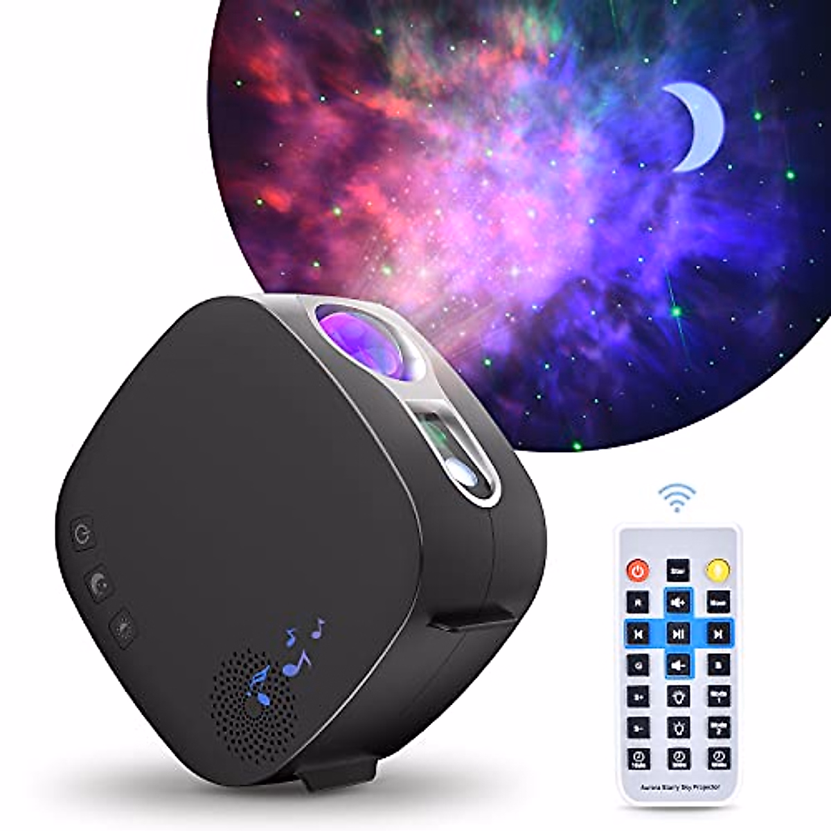 Star Projector,Bluetooth Speaker Remote Control Moon Nebula Galaxy ...