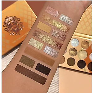 Juvia's Place The Nubian Earth - Orange, Browns, Tans, Shades of 12, White Pressed Eyeshadow Palette, Professional Eye Makeup, Pigmented Eyeshadow Palette, Cosmetic Palette for Eye Color & Shine