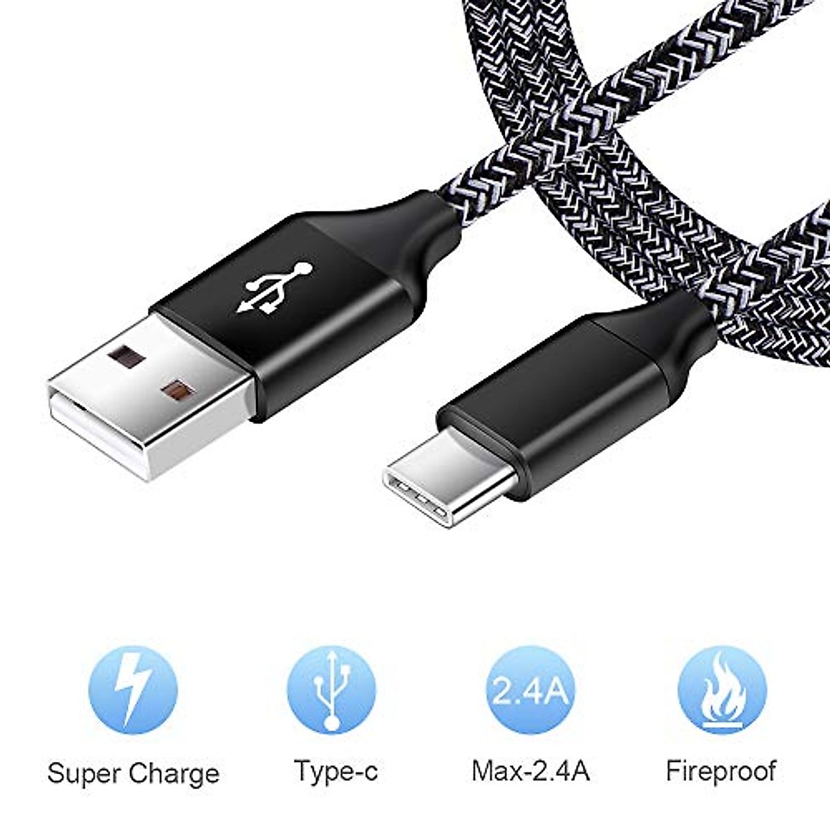 Fast Charger Type C Charging Block USB Wall Plug Android Phone Fast Car Charger Adapter C Type Charging Cable 3FT 6FT for Samsung Galaxy S23 S22 Plus S22 Ultra S21 FE S20 S10 A10e A11 A12 A13 A21 A51