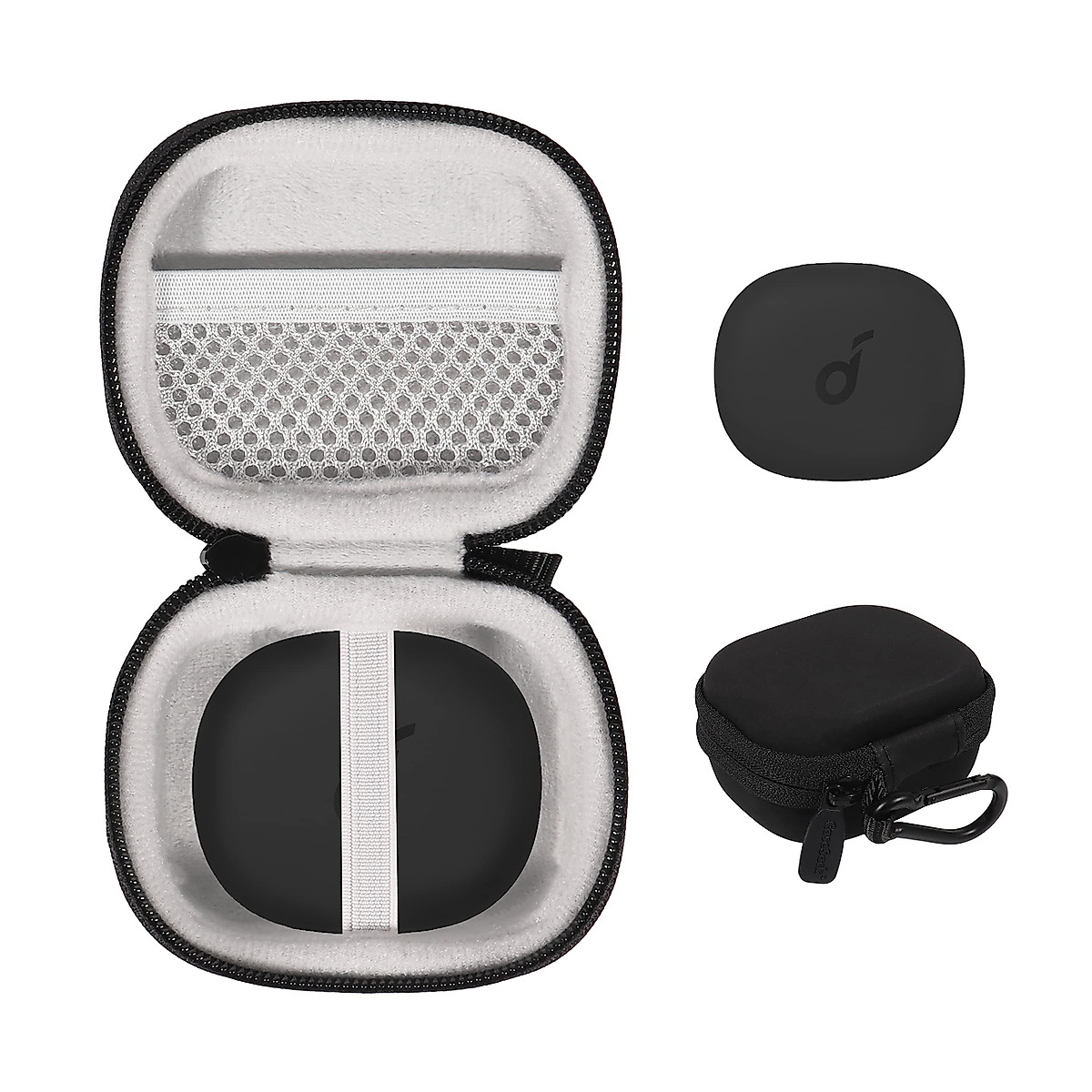 CaseSack Case for Soundcore by Anker Life P3 Noise Cancelling Earbuds (Black)