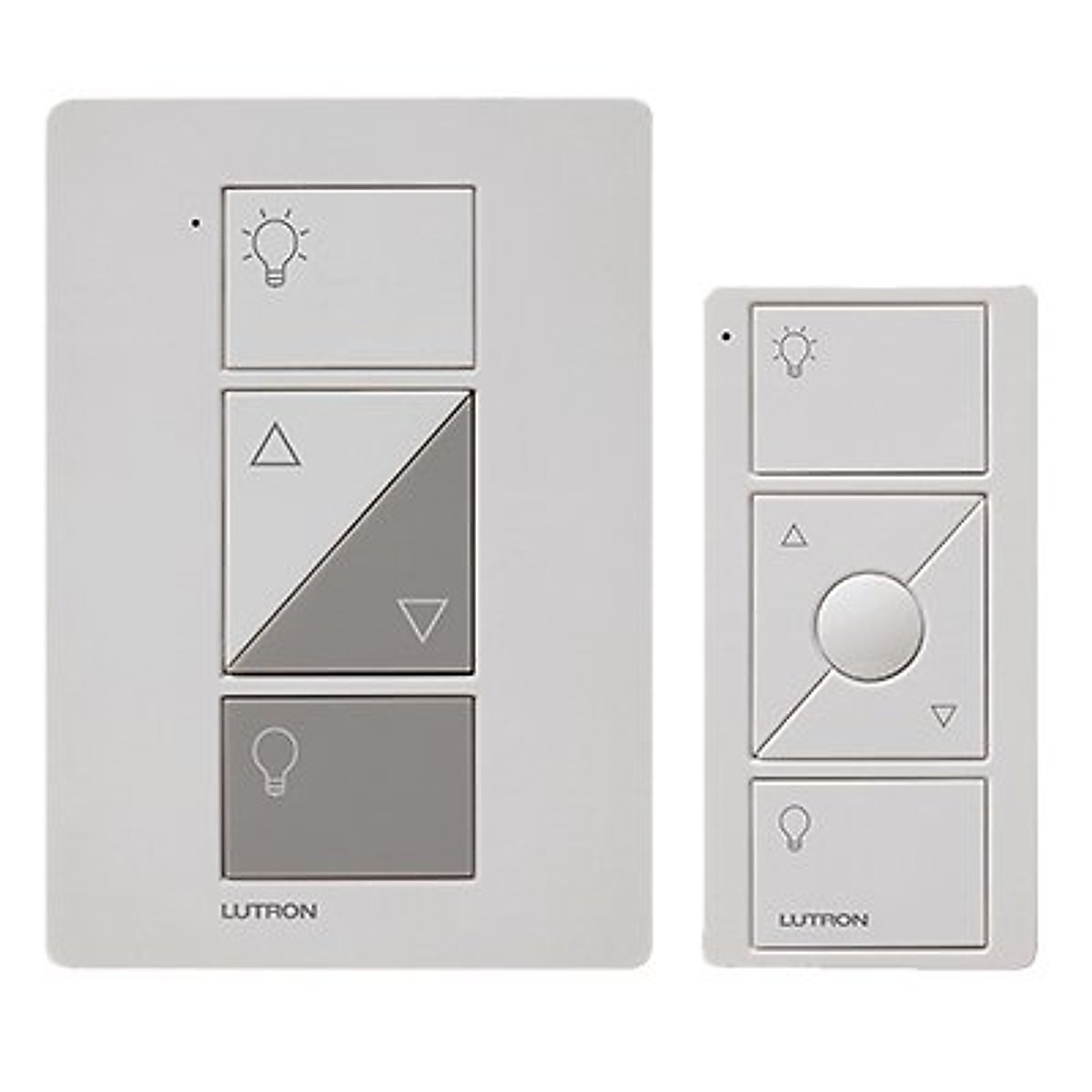 Lutron P-PKG1P-WH-R Caseta Clear Connect Plug-In Lamp Dimmer, Pico Remote Control, 100-Watt, White