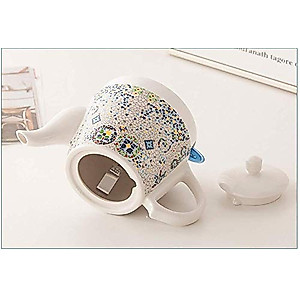 SieHam Kettles,Cordless Teapot-Retro Jug,Water Fast for Tea, Coffee,Oatmeal-Removable Base,Boil Dry Protection 1L 1200W