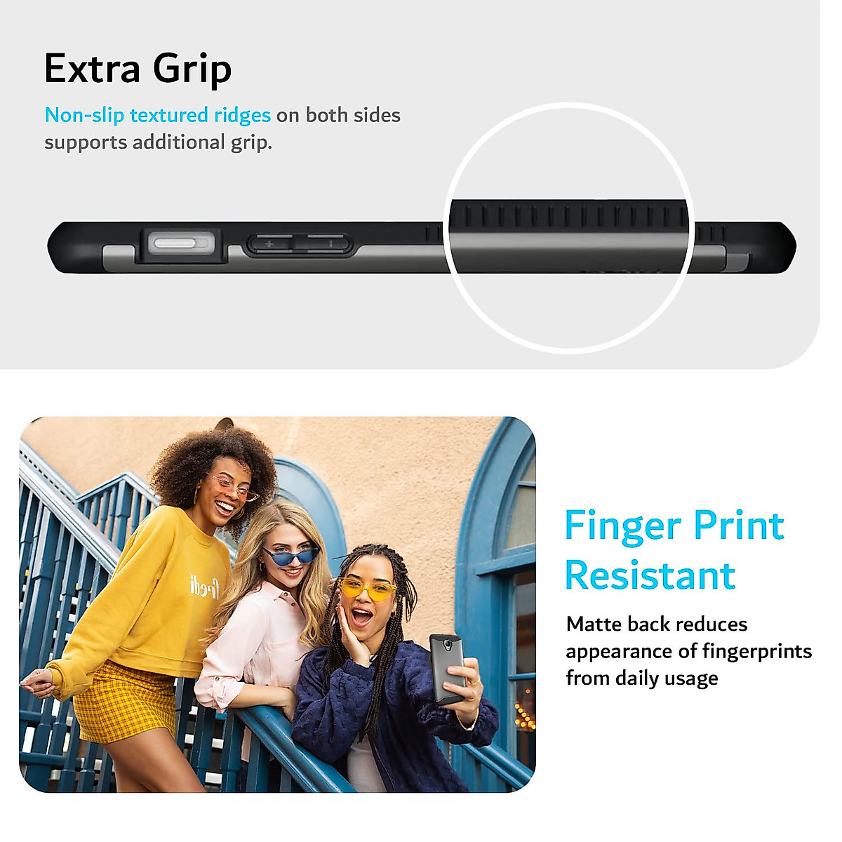 TUDIA OnePlus 3T / OnePlus 3 Case, Slim-Fit Heavy Duty [Merge] Extreme Protection/Rugged but Slim Dual Layer Case for OnePlus 3T, OnePlus 3 (Metallic Slate)