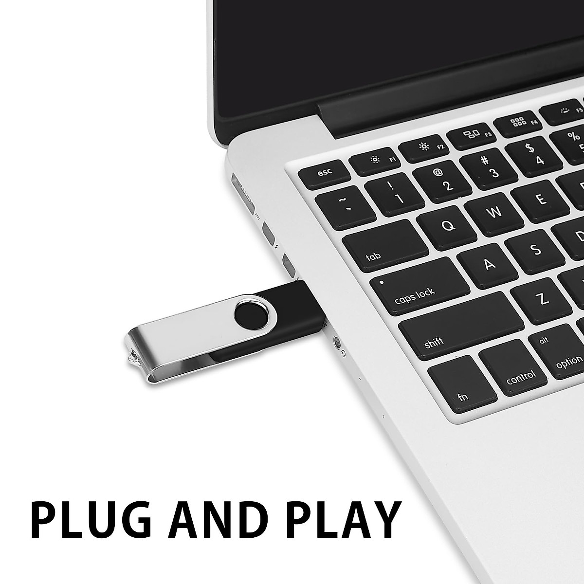 1GB Bulk Flash Drive 100 Pack EASTBULL USB 2.0 Flash Drives Bulk Thumb Drives Bulk USB Drives Pack Storage (Black)