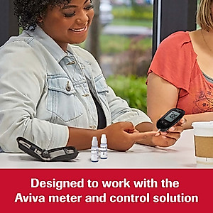 Accu-Chek Aviva Plus Test Strips for Diabetic Blood Glucose Testing (Pack of 100)