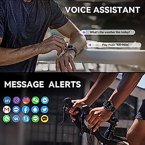 Smart Watch for Men with Bluetooth Call, 1.52''HD Military smartwatch IP68 Waterproof Fitness Watch with Heart Rate Sleep Monitor,Fitness Activity Tracker with Compass Sports Watch for Android iOS