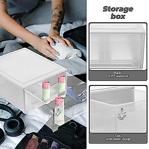 Alipis Underwear Drawer Organizer Sock Bra Storage Boxes Foldable Dresser Closet Organizers for Storing Bras Underpants Ties Belts Baby Clothes Dress Gloves Sock Storage Case