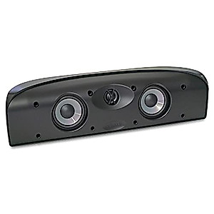 Polk Audio Blackstone TL1 Speaker Center Channel with Time Lens Technology | Compact Size, High Performance, Powerful Bass | Hi-Gloss Blackstone Finish | Create your own Home Entertainment System