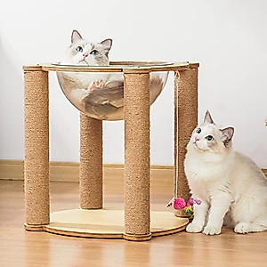 Vivifying Jute Rope, 50 Feet 8mm Natural Heavy Duty Twine for Crafts, Cat Scratch Post, Bundling and Hanging