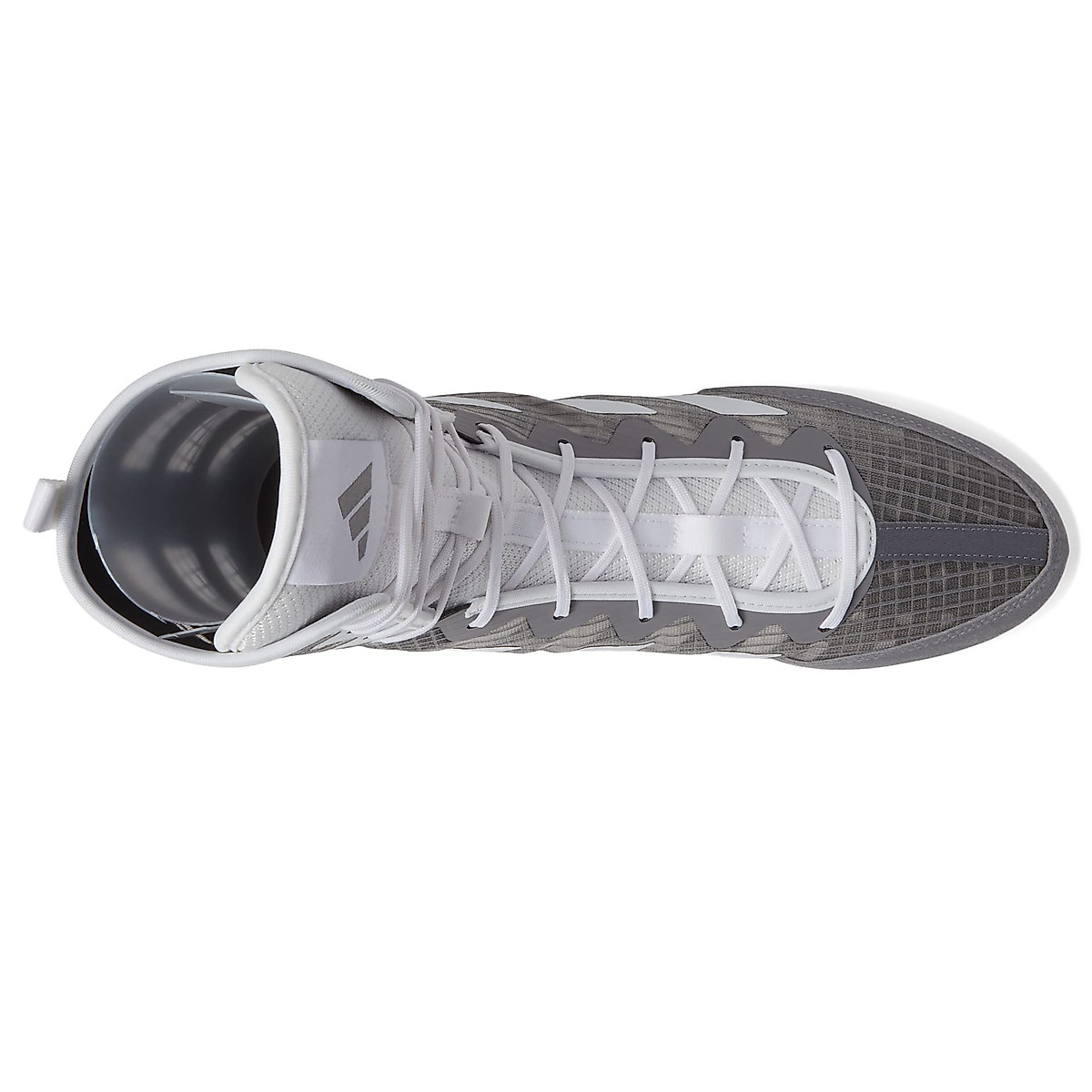 adidas Unisex Hog 4 Boxing Shoe, Grey/White/Black, 12 US Men
