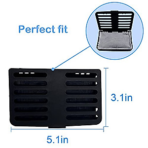 Xcivi Replacement Activated Charcoal Odor Removing Air Filters DustBins Deodorizer, Compatible with Trash Cans 8 Gallon and Larger (4Filters +1Compartment)