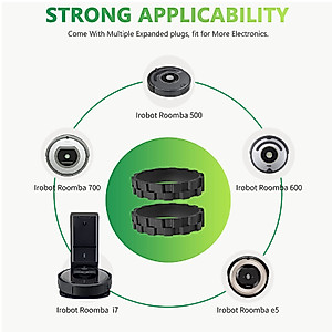 Czepa 2 Parks Tires for Irobot Roomba Wheel Series 500, 600, 700, 800 and 900 e5 e6 i7, Replacement for All IROBOT roomba Models (2 Packs)