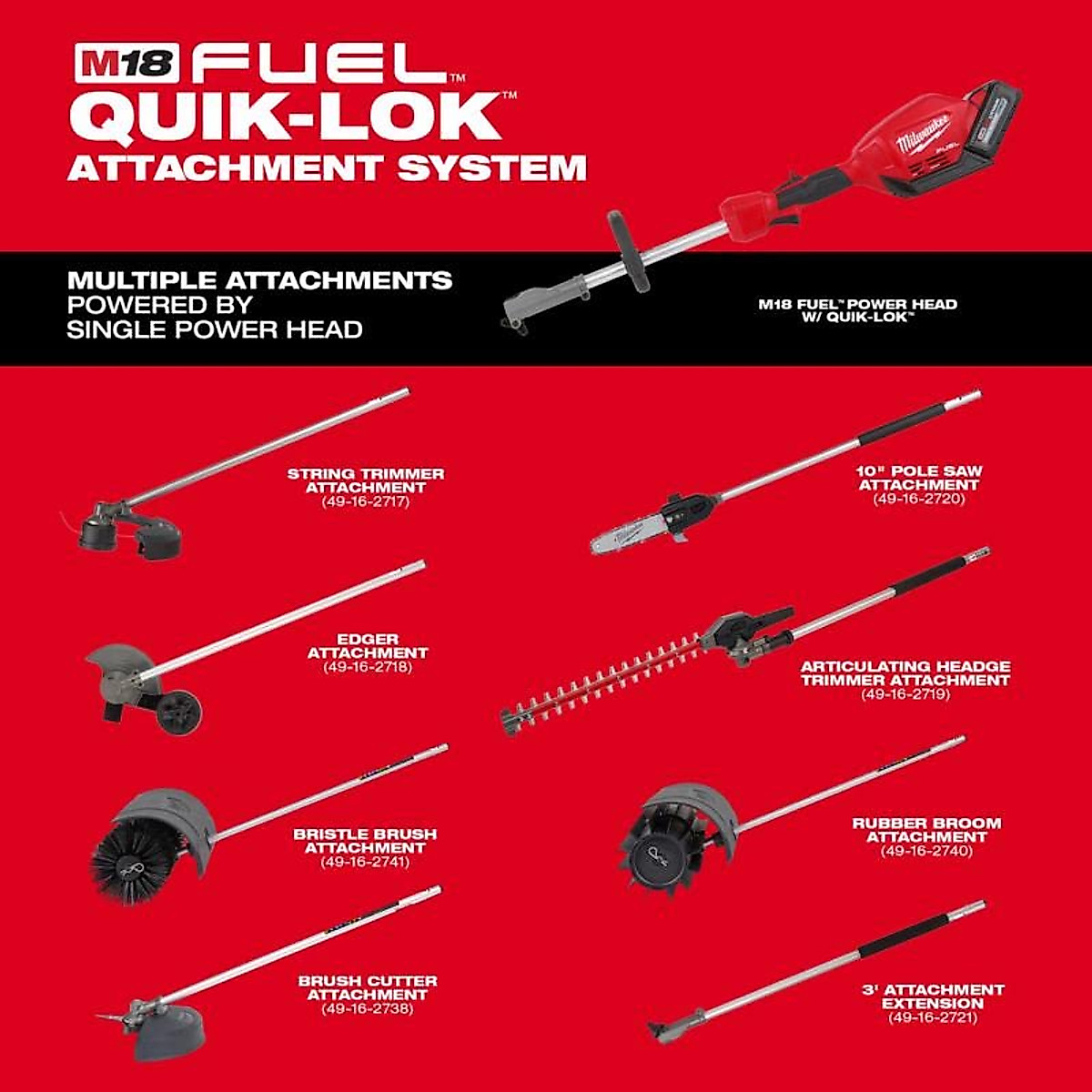 Milwaukee M18 Fuel 18-Volt Lithium-Ion Brushless Cordless Quik-LOK String Trimmer/Blower Combo Kit with Battery & Charger (2-Tool) 3000-21