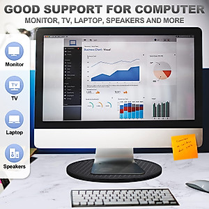 8 Pcs Lazy Susan Turntable Organizer 10 Inch 12 Inch Lazy Susan Turntable Heavy Duty Rotating Swivel Stand with Steel Ball Bearings for Flat Panel Monitors, Potted Plants, TV's, Sculpture, Speakers