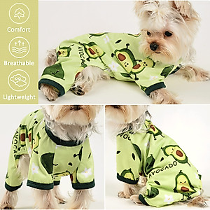 Dog Pajamas Kiwi Puppy Apparel Doggie Outfits Pet Clothes Cat Pjs for Small Dog Boy Girl Small Dog Pajamas