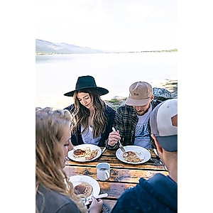 Stansport Deluxe 24-Piece Enamel Tableware Set - White (11220-03)