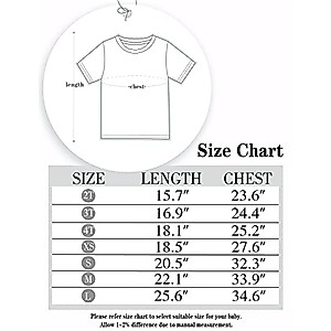 COSLAND Boys Short Sleeve Striped T-Shirt Crew Neck Tee Small, Black and White