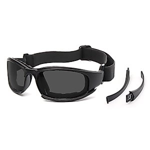ALWAYSUV Safety Goggles Sunglasses Shooting Glasses UV-Protective Anti-Scratch Tinted Lenses Motorcycle Glasses Solid Military Eye Protection Glasses High Impact Resistant Sunglasses