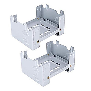 2 Pcs Spirit Stove, Solid Alcohol Fuel Stove Portable Foldable Barbecue Stove for Outdoor Camping Cooker(Stove)