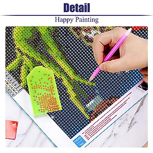 LWZAYS Christmas Diamond Painting Kits for Adults, Diamond Art for Adults Beginner, Diamond Dots Gem Art for Aesthetic Room Decor(12x16Inch)