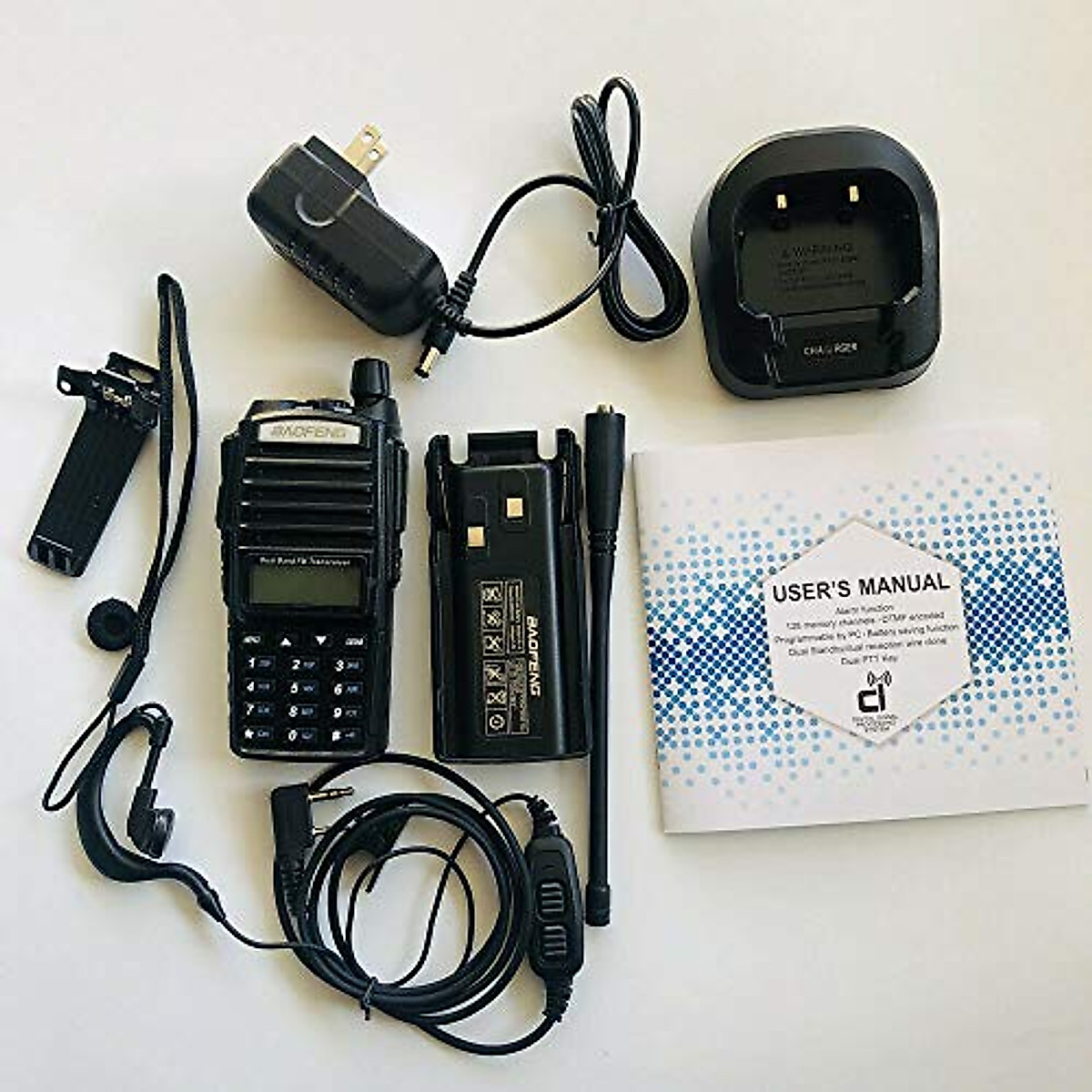Baofeng UV-82 8 Watts High Power 2-Way Radio Dual Band UHF VHF Triple Power 8w/5w/1w Walkie Talkie
