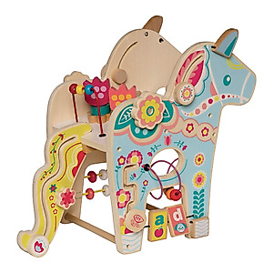Manhattan Toy Playful Pony Wooden Toddler Activity Center , 18 x 9 x 13 inches