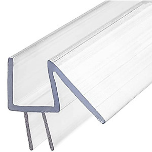 Randall Frameless Shower Door Bottom Seal Sweep 39inches Long for 3/8 inches Glass - Made in The USA - Stop Leaks and Water Coming Out of Shower