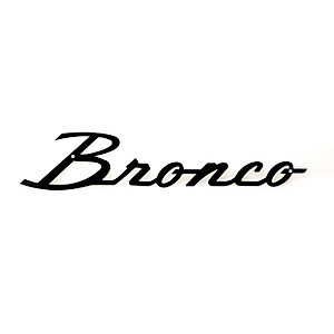 Ford Bronco Script Heavy Duty Metal Magnet - Black - 7" X 2"