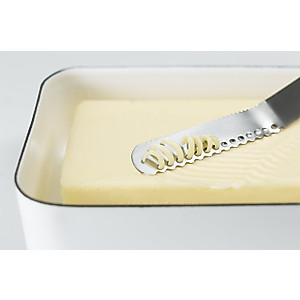 Yoshikawa EAtCO NULU Butter Spreader, Silver