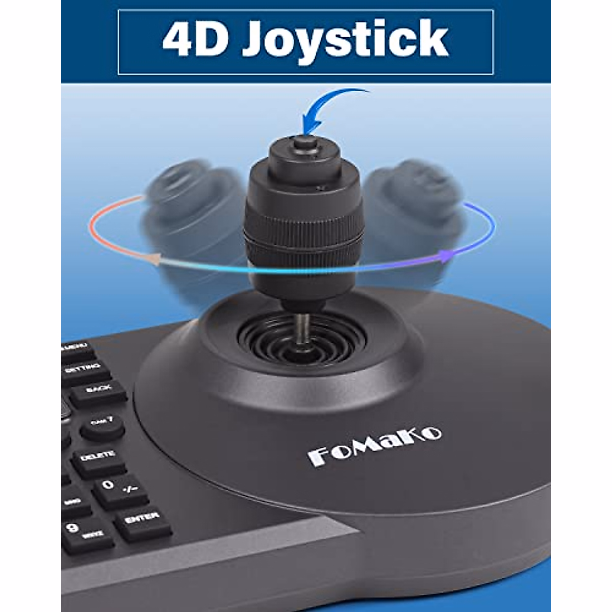 FoMaKo NDI PTZ Camera 30X Bundle HDMI 3G-SDI IP PoE HDMI PTZ Camera for Church Worship(2pcs) PTZ Controller PoE IP PTZ Camera Controller Keyboard (PTZ Bundle KN30Ax2+KC608 Pro)