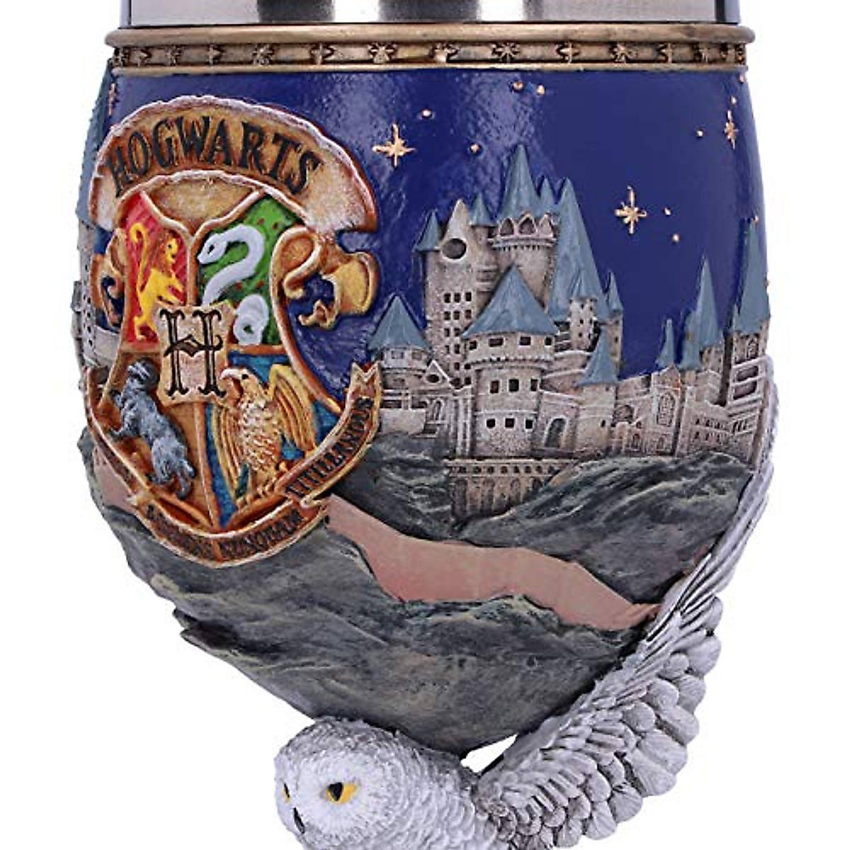 Nemesis Now Harry Potter Goblet, Hand Painted Harry Potter Collectible Chalice, Wizarding Wrold Cup, Ideal Gift for Potterheads - Hogwarts