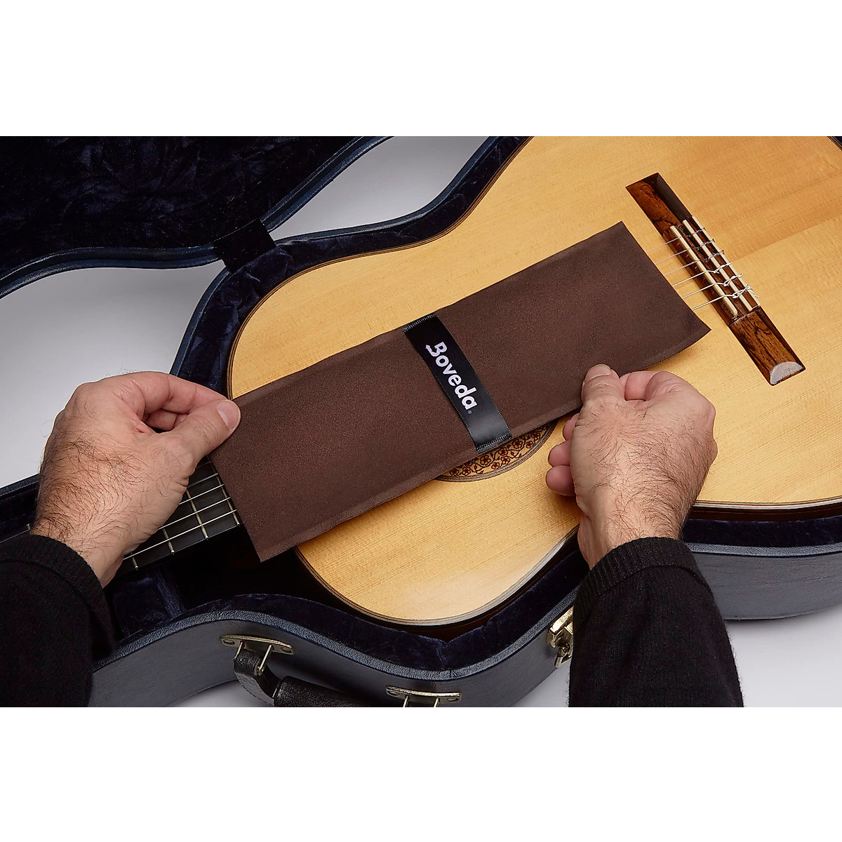 Boveda for Music | Double-Sleeve Fabric Holder for 49% RH Boveda 2-Way Humidity Control | For Use with 2 Boveda Size 70 to Protect Large Instruments from Cracking/Warping
