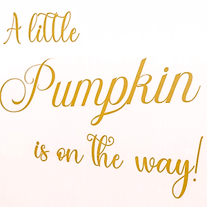 Gostman A Little Pumpkin is On The Way Balloon Arch Decal - Halloween Baby Shower Decorations,Thanksgiving Day Party Decor,Pumpkin Themed Party Supplies (Pumpkin Decal)