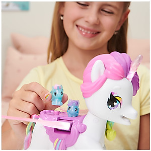 Hatchimals CollEGGtibles, Hatchicorn Unicorn Toy with Flapping Wings, Over 60 Lights & Sounds, 2 Exclusive Babies, Kids Toys for Girls Ages 5 and up