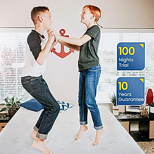 Newentor® Dual-Layer Memory Foam Mattress Topper - Medium Firm Gel Infused Mattress Topper with Oeko-TEX & CertiPUR-US Certified - Mattress Topper with Washable Zipped Cover, Twin